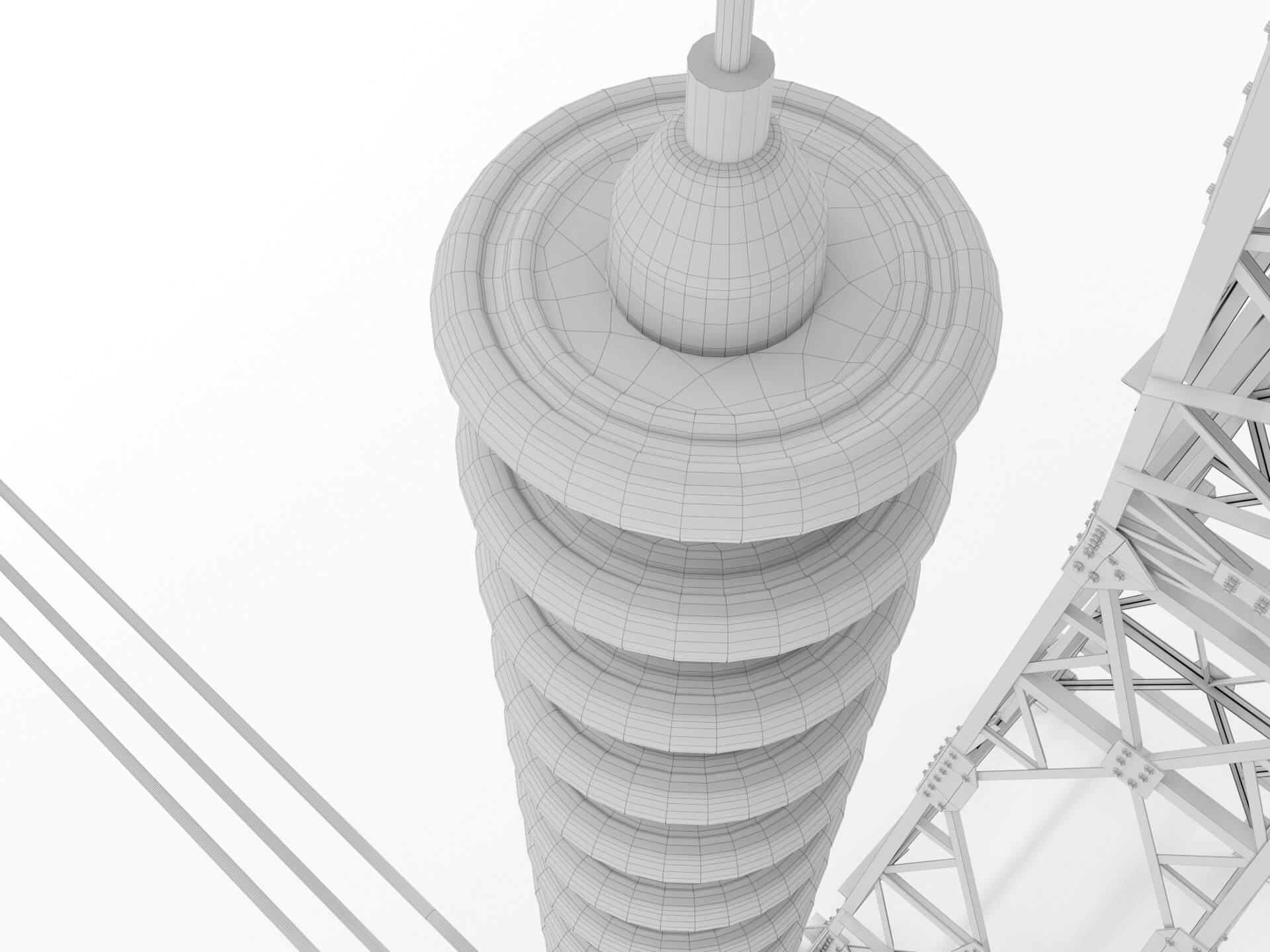 Power Line P1 Metal Structures - 3D Model by ViktorB