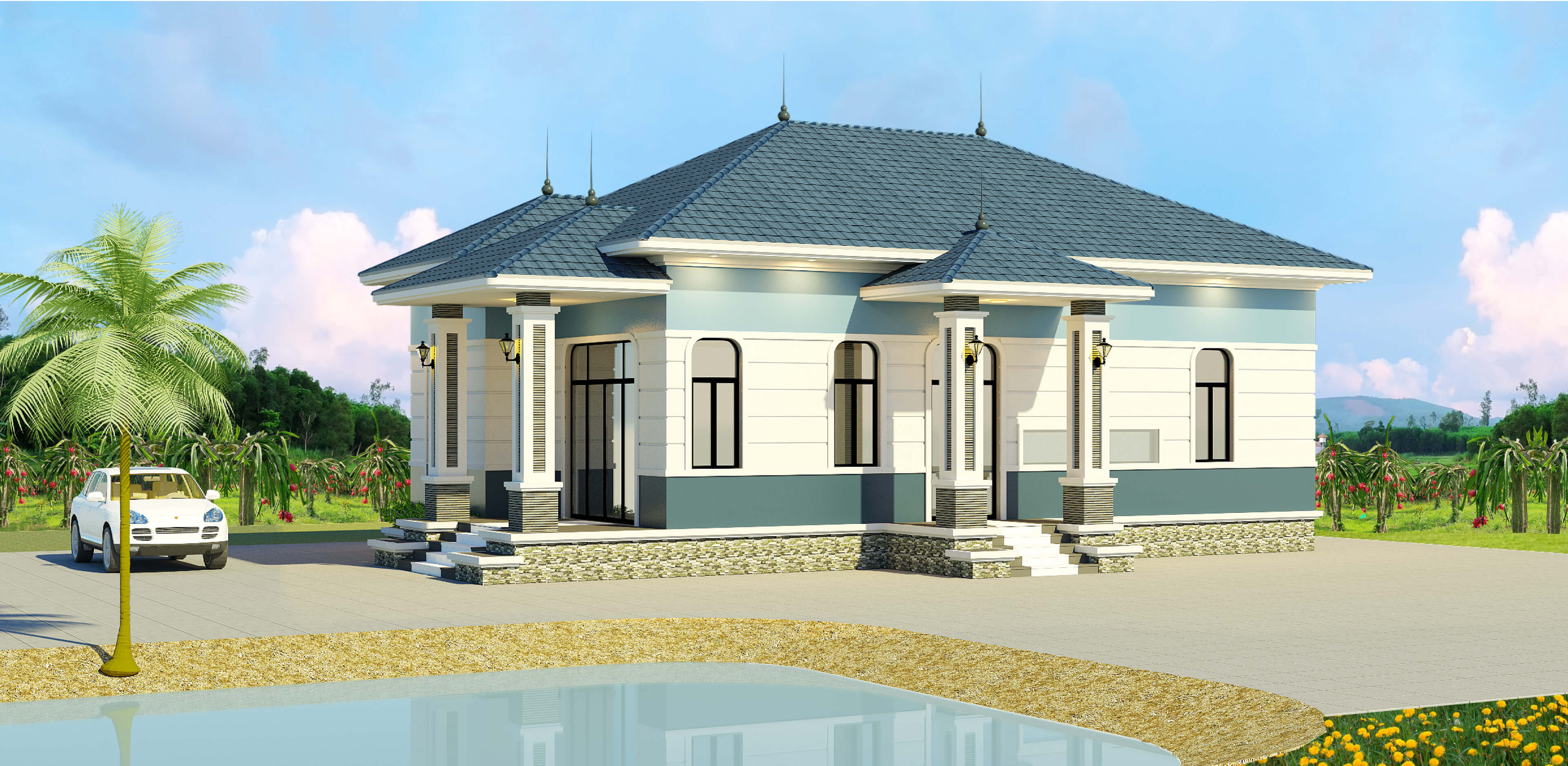 Popular Houses in Vietnam - 3D Model by VinhDuong