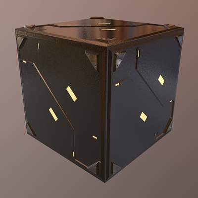 Sci-Fi Box 3D Model by VinZ