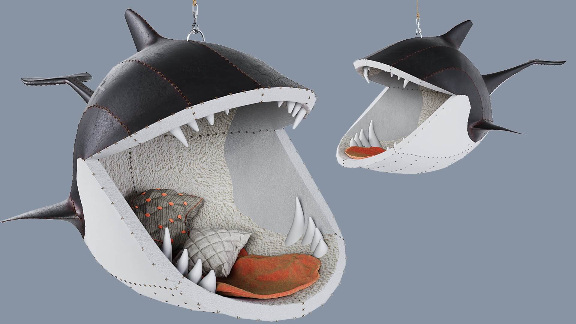 Collection of Hanging Chairs Sea Monsters - 3D Model by vip-demiurg