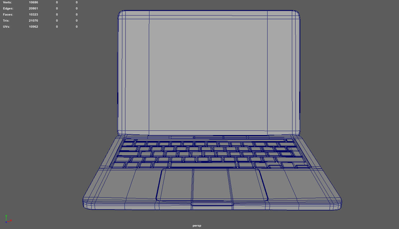 Apple MacBook - 3D Model by ViperJr3D