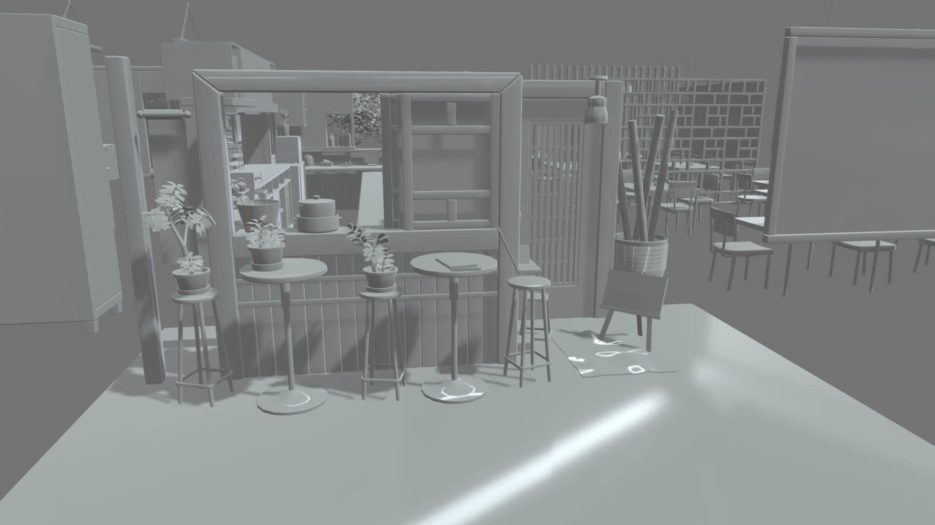 Asian Restaurant - 3D Model by ViperJr3D