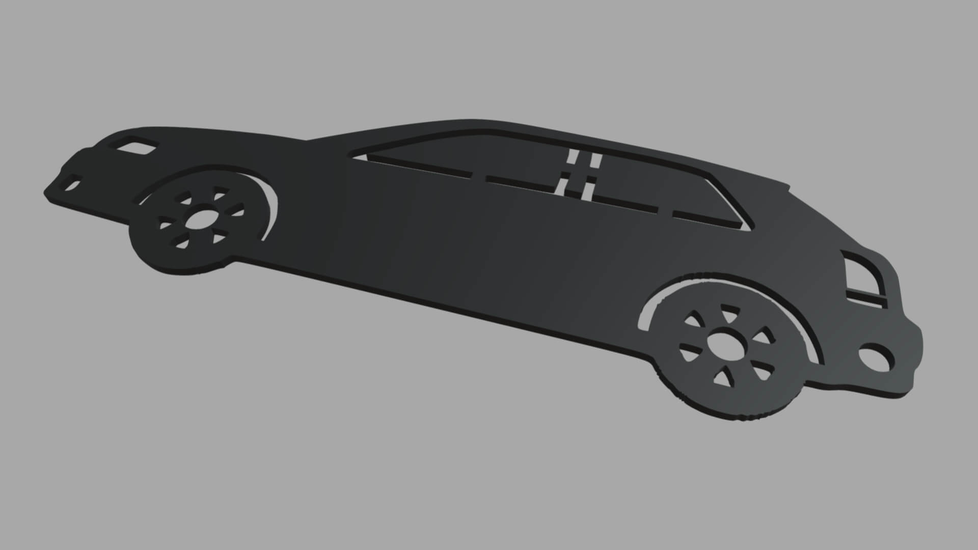 Audi A3 Key Ring - 3D Model by ViperJr3D