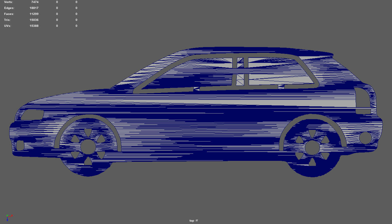 Audi A3 Key Ring - 3D Model by ViperJr3D