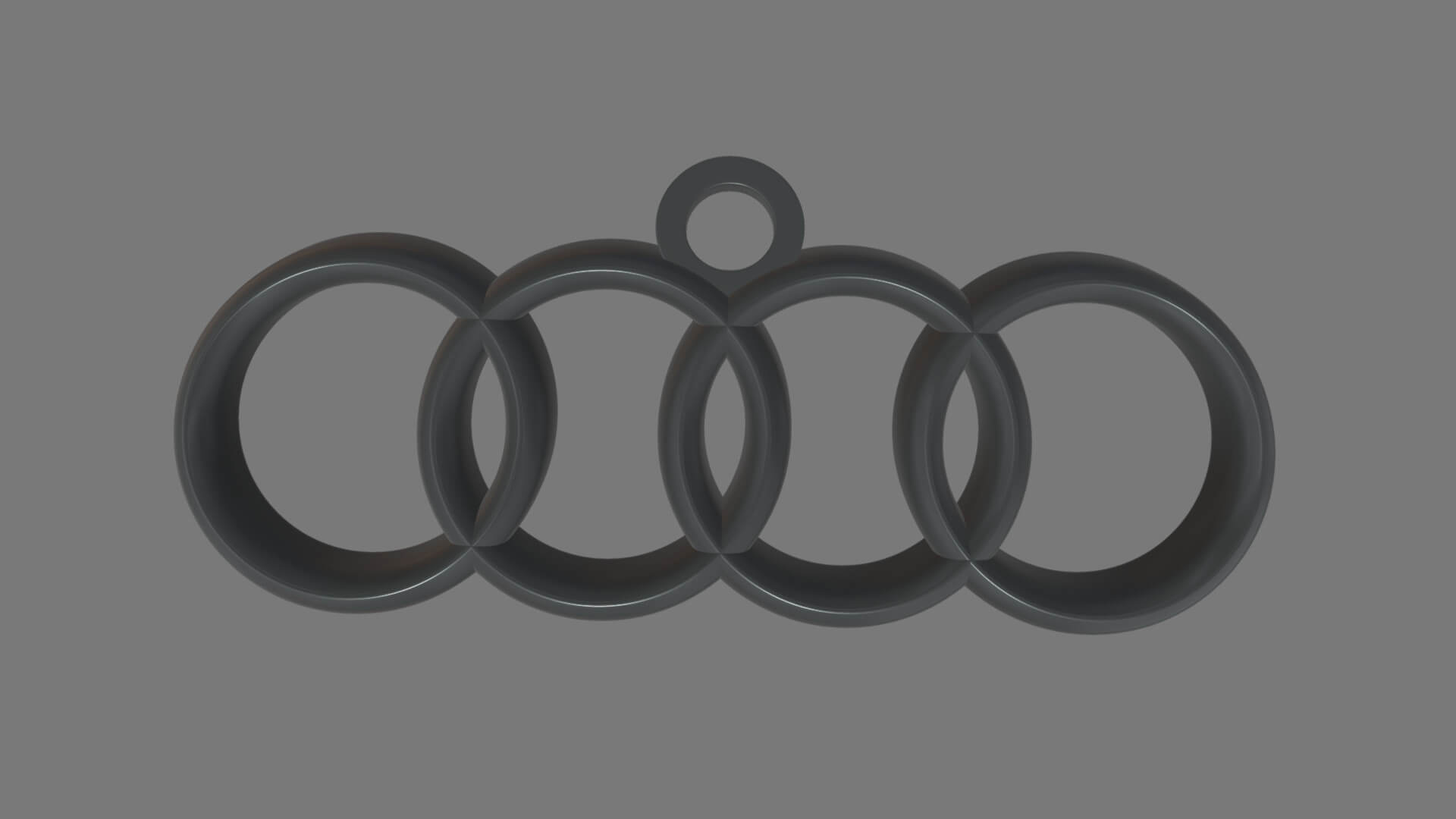Audi Key Ring Chain - 3D Print Model by ViperJr3D