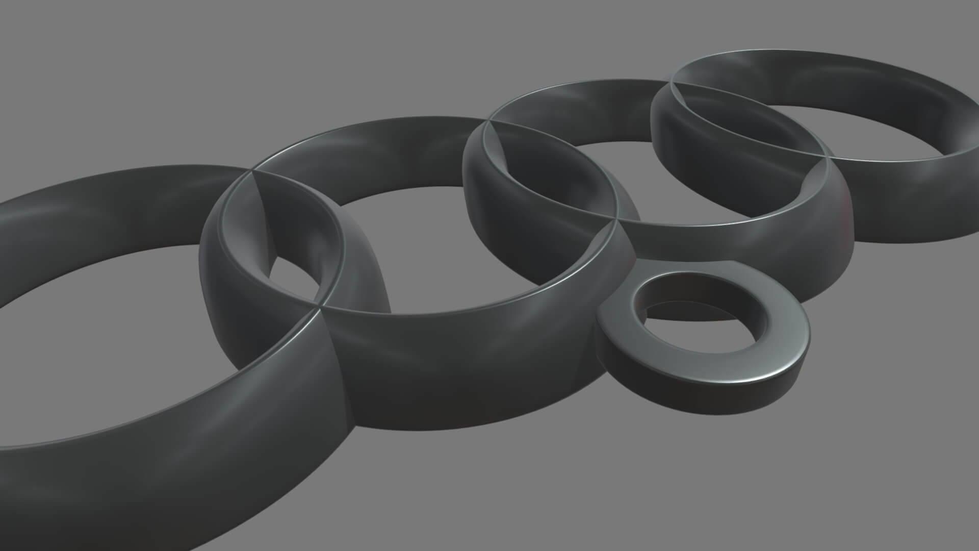 Audi Key Ring Chain - 3D Print Model by ViperJr3D