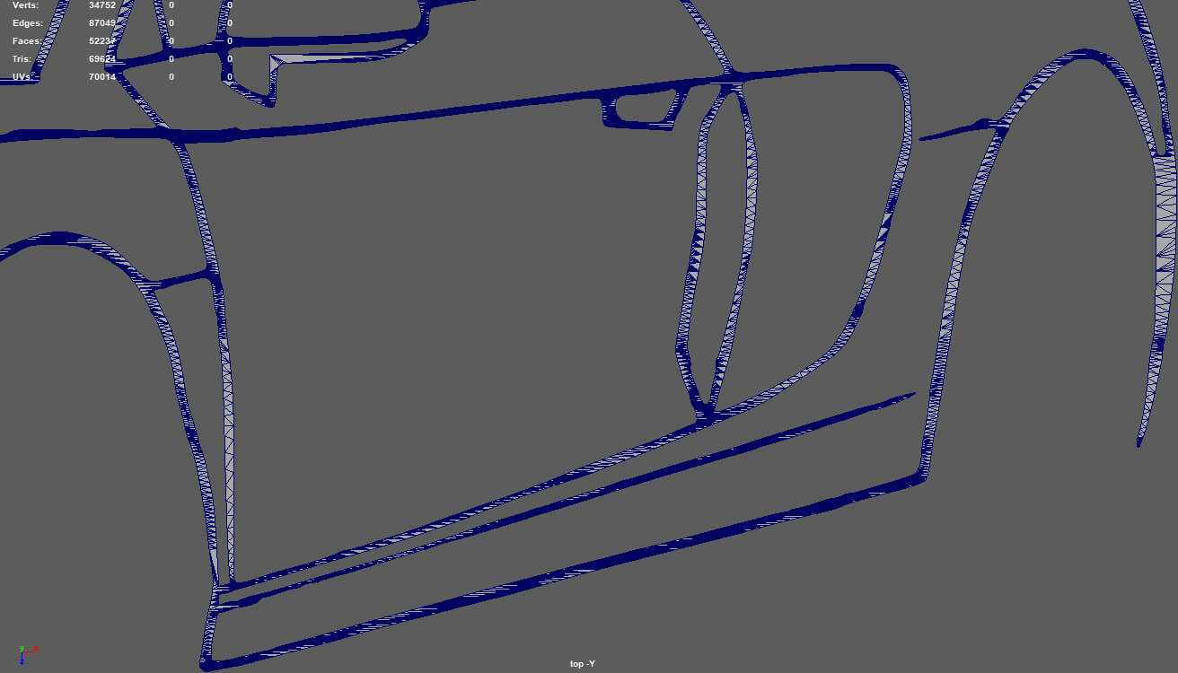 Audi R8 Perspective Wall Silhouette - 3D Model by ViperJr3D