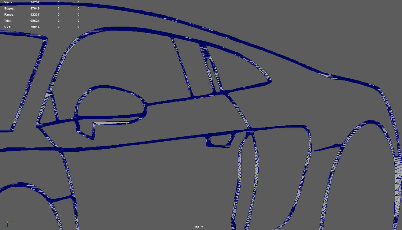 Audi R8 Perspective Wall Silhouette - 3D Model by ViperJr3D