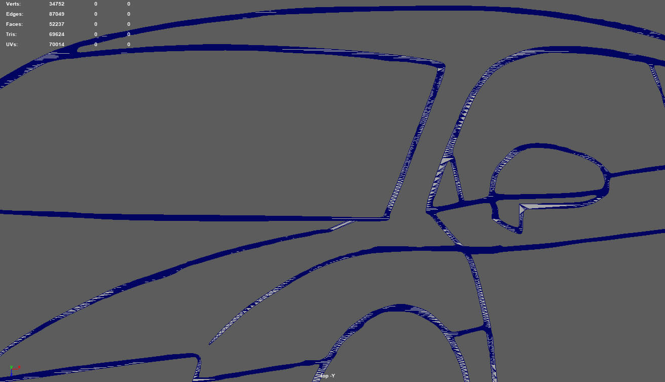 Audi R8 Perspective Wall Silhouette - 3D Model by ViperJr3D