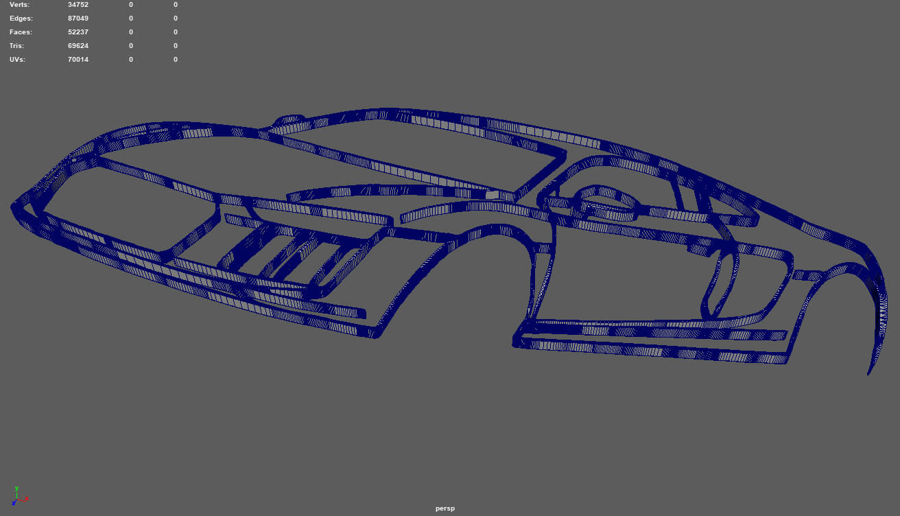 Audi R8 Perspective Wall Silhouette - 3D Model by ViperJr3D