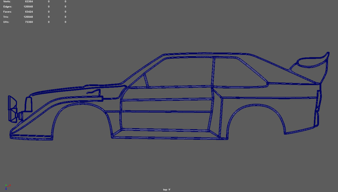 Audi S1 E2 Wall Silhouette - 3D Model by ViperJr3D