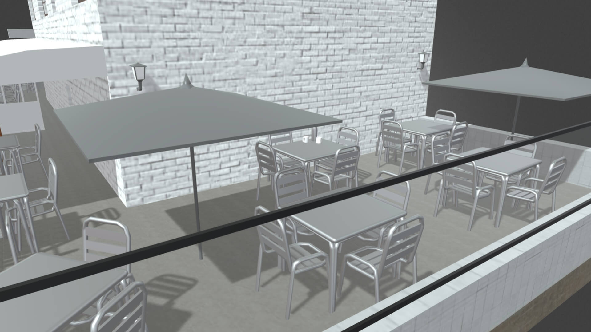 Bar Restaurant City Pack 01 Low Poly - 3D Model by ViperJr3D