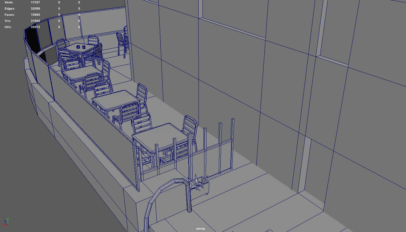 Bar Restaurant City Pack 01 Low Poly - 3D Model by ViperJr3D