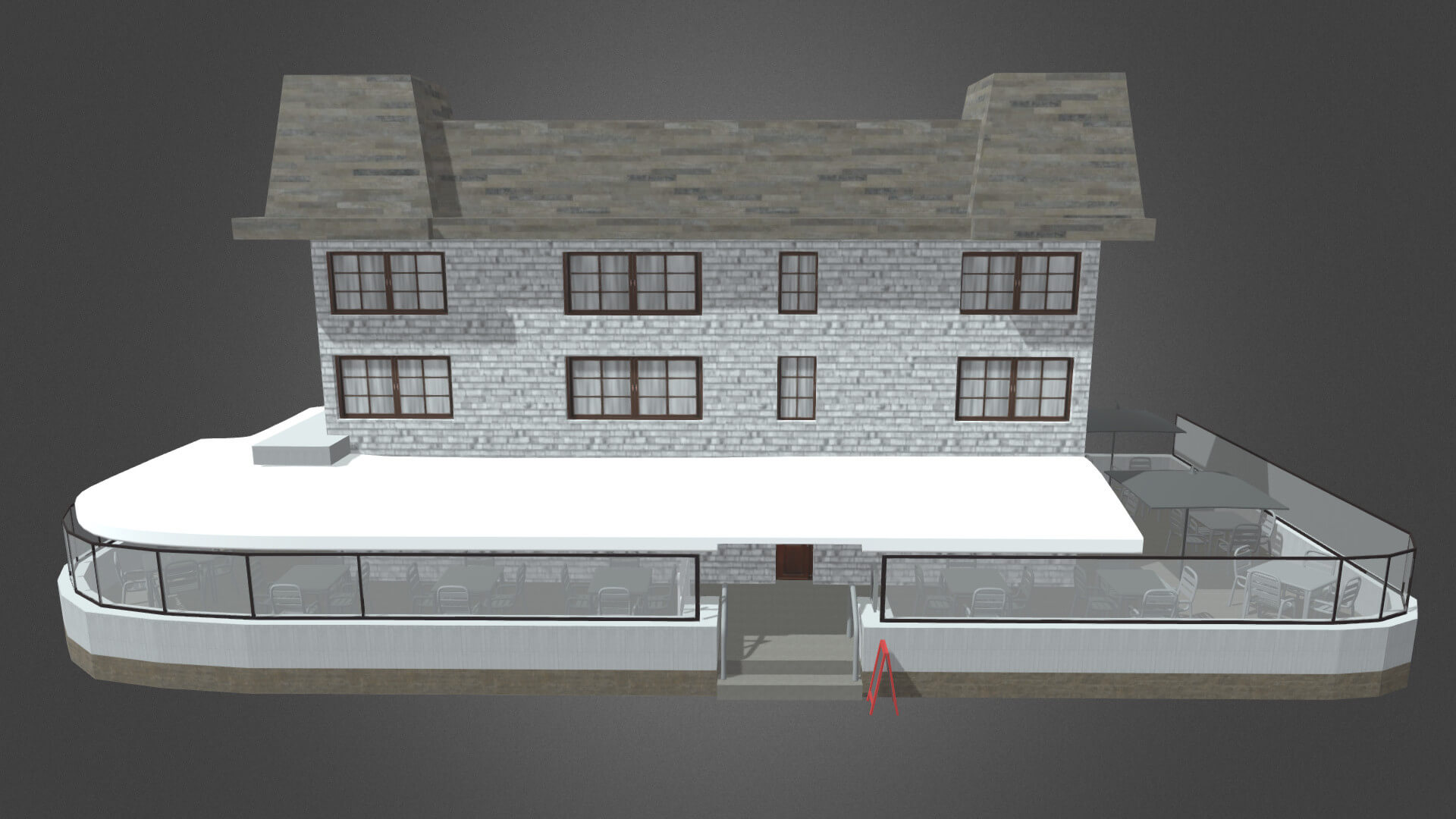 Bar Restaurant Hotel - 3D Model by ViperJr3D