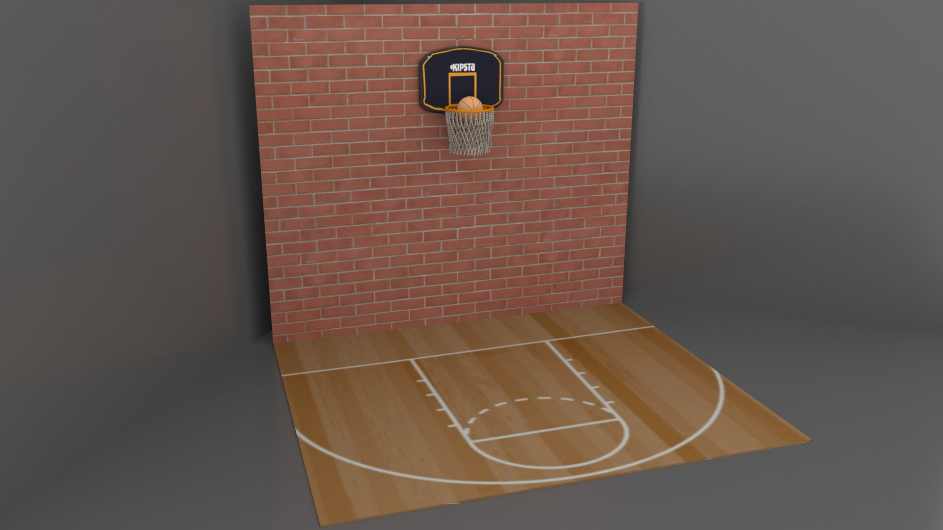 Basketball Court - 3D Model by ViperJr3D