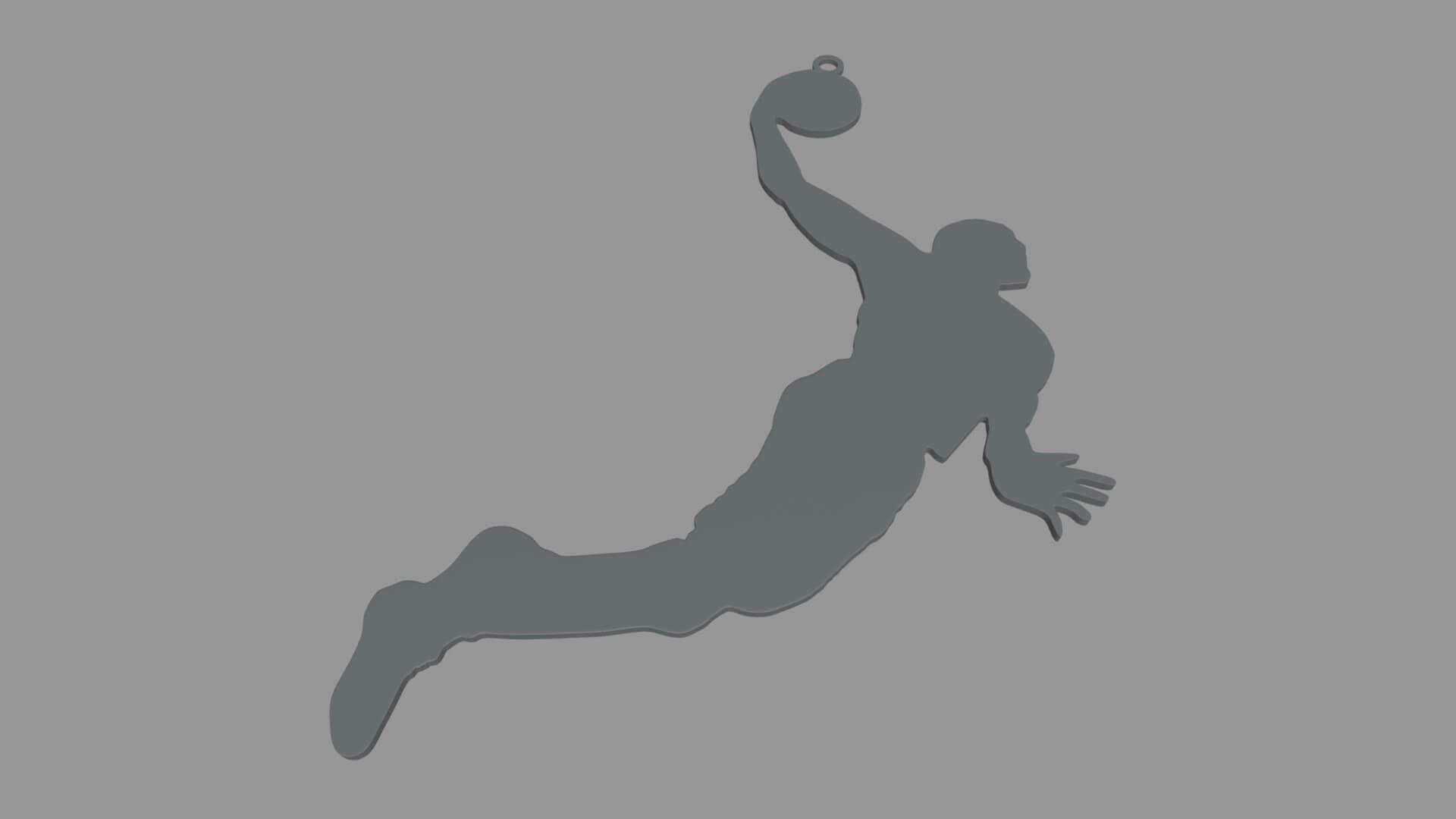 Basketball Key Ring Chain 01 - 3D Model by ViperJr3D