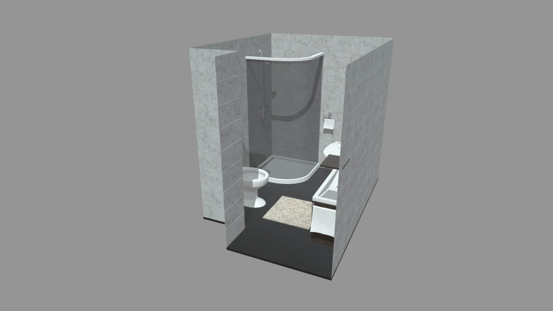 Bathroom Model 01 by ViperJr3D