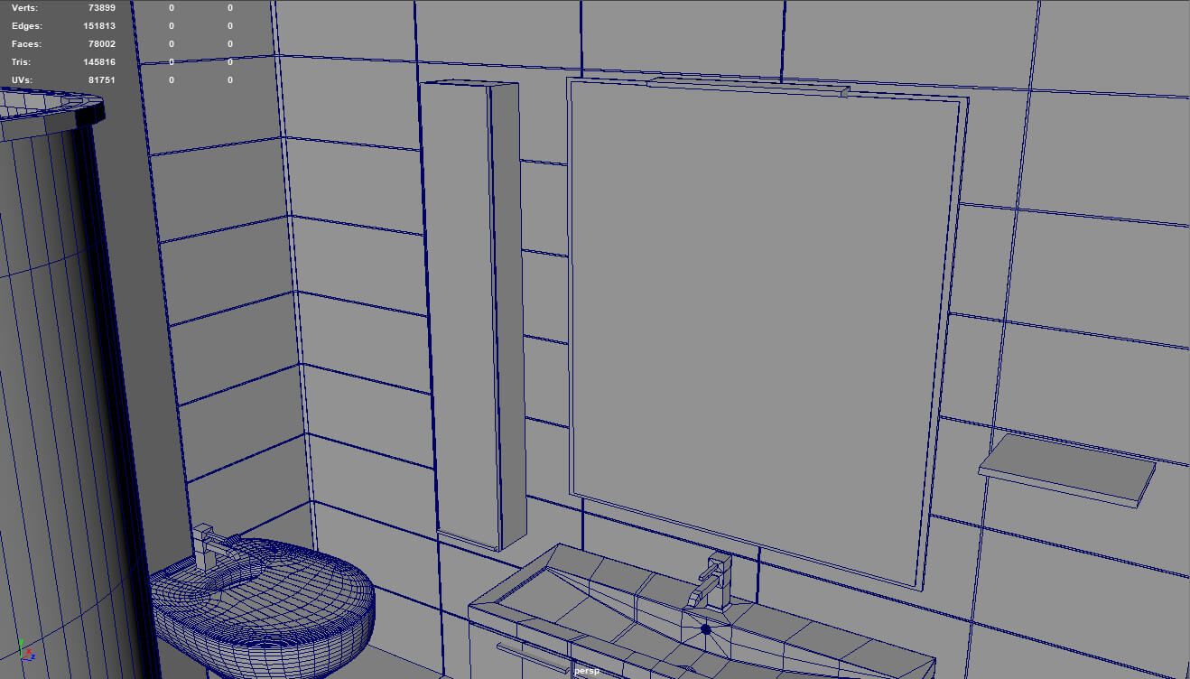 Bathroom Model 01 by ViperJr3D
