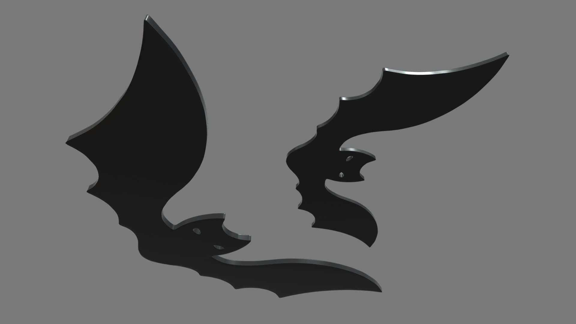 Bats Candy Cookie - 3D Model by ViperJr3D