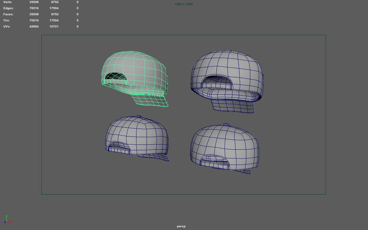 Caps Low Poly - 3D Model by ViperJr3D