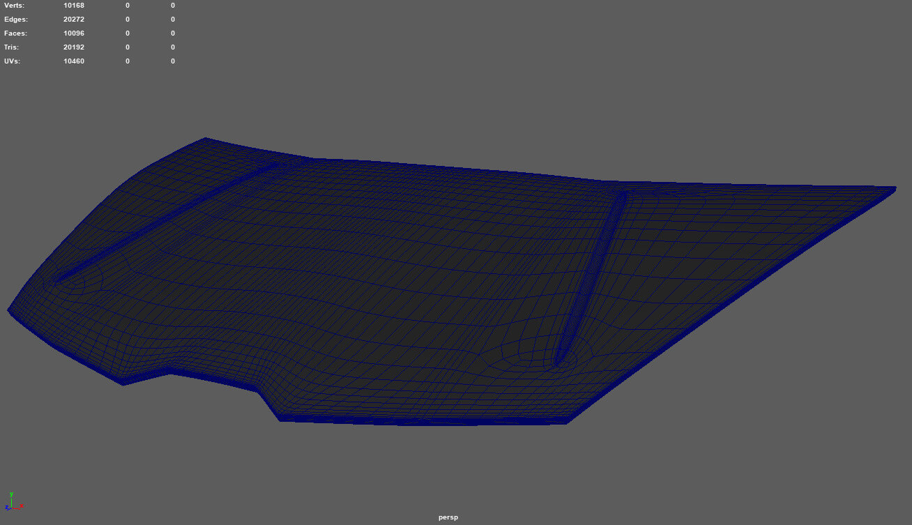 Car Bonnet 02 - 3D Model by ViperJr3D