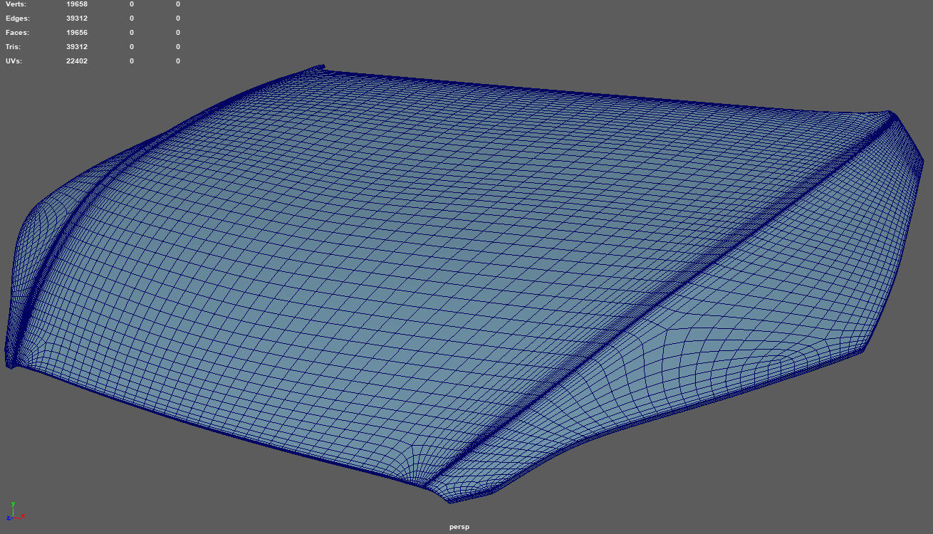 Car Bonnet 05 - 3D Model by ViperJr3D