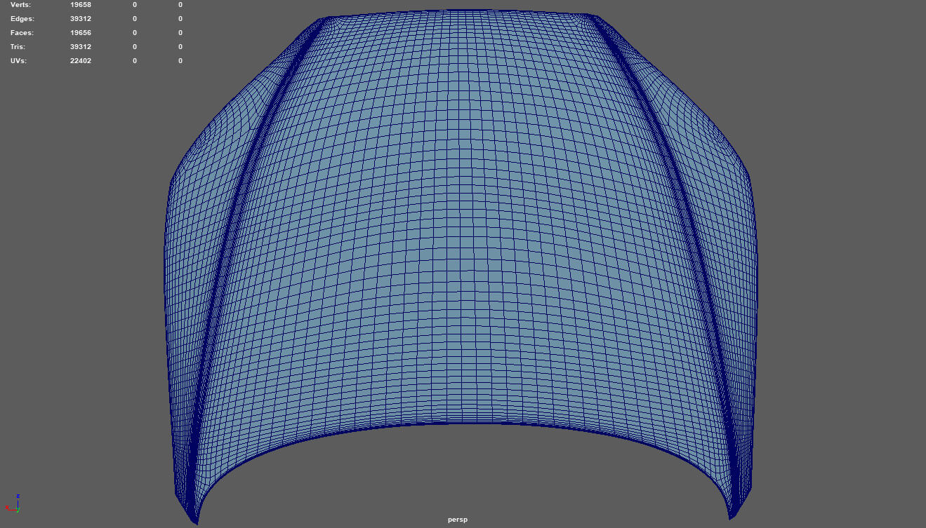 Car Bonnet 05 - 3D Model by ViperJr3D