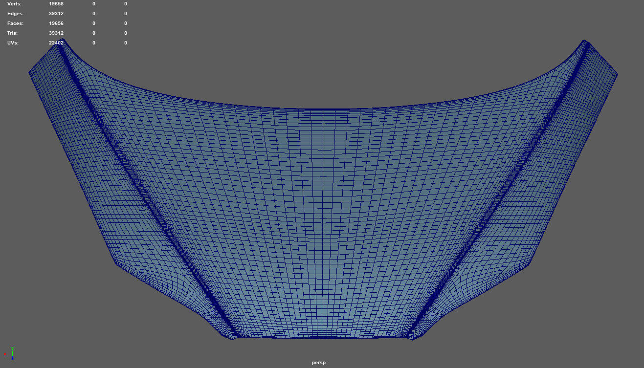 Car Bonnet 05 - 3D Model by ViperJr3D