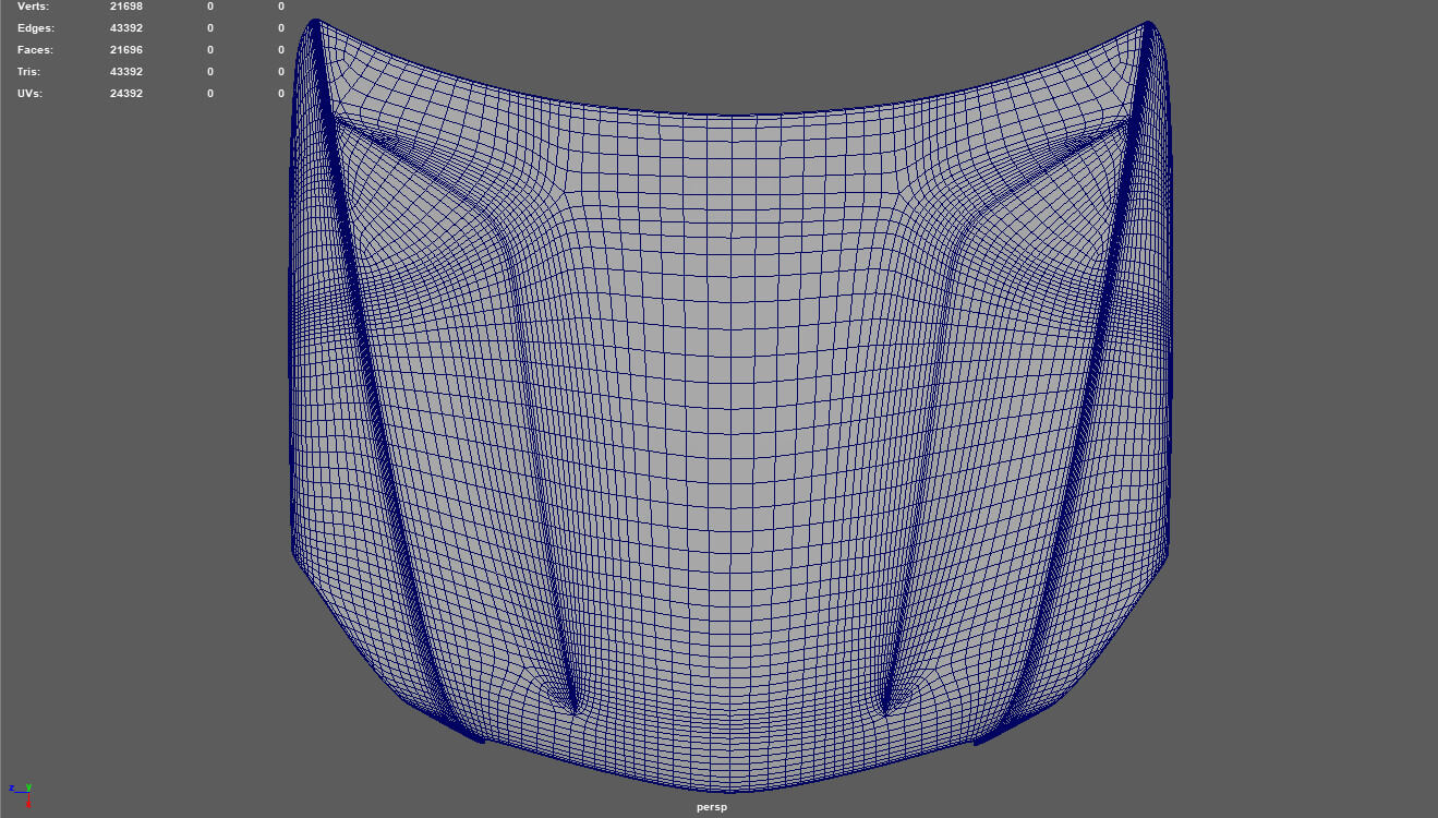 Car Bonnet 06 - 3D Model by ViperJr3D