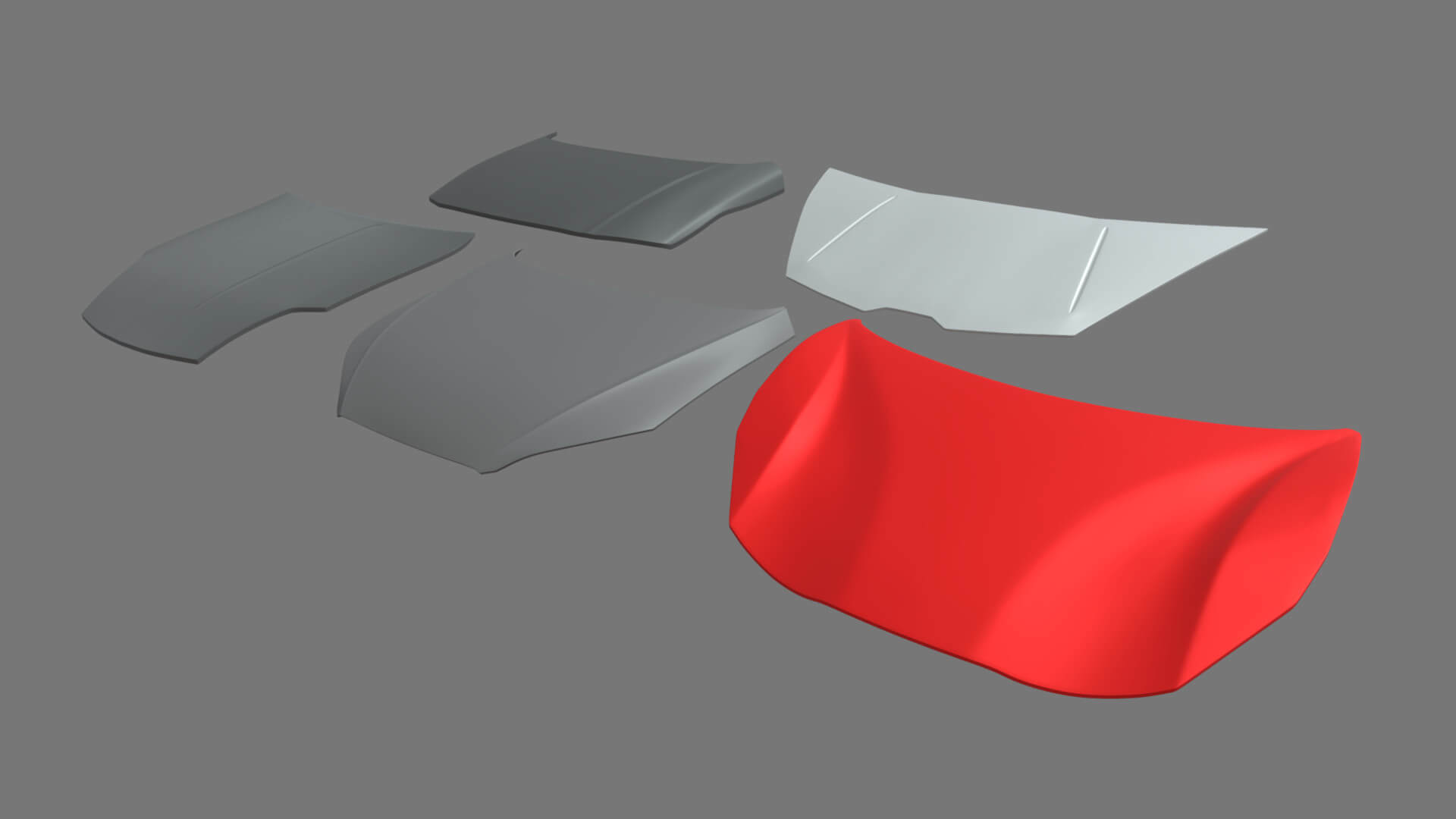 Car Bonnet Pack 01 - 3D Model by ViperJr3D