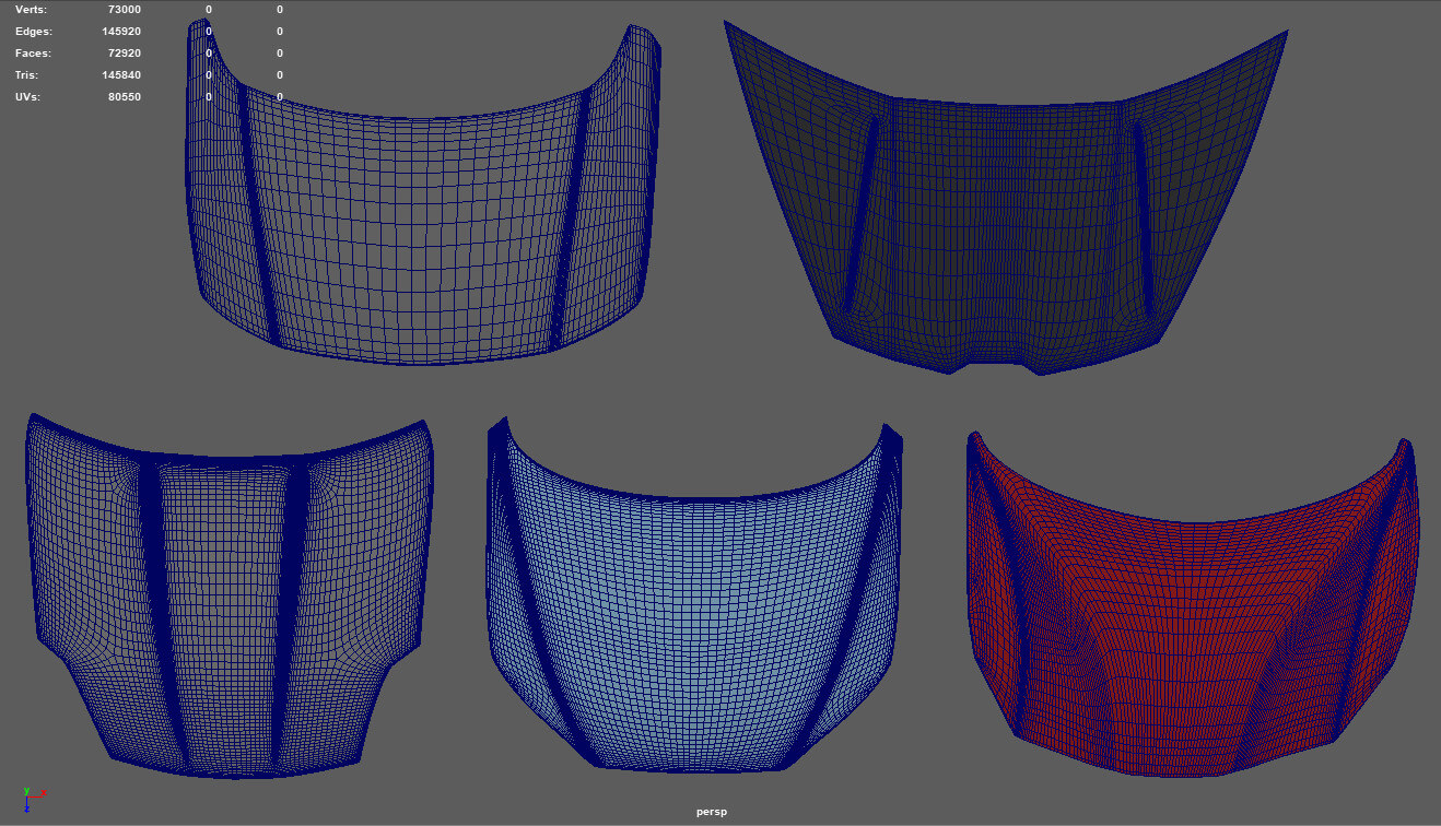 Car Bonnet Pack 01 - 3D Model by ViperJr3D