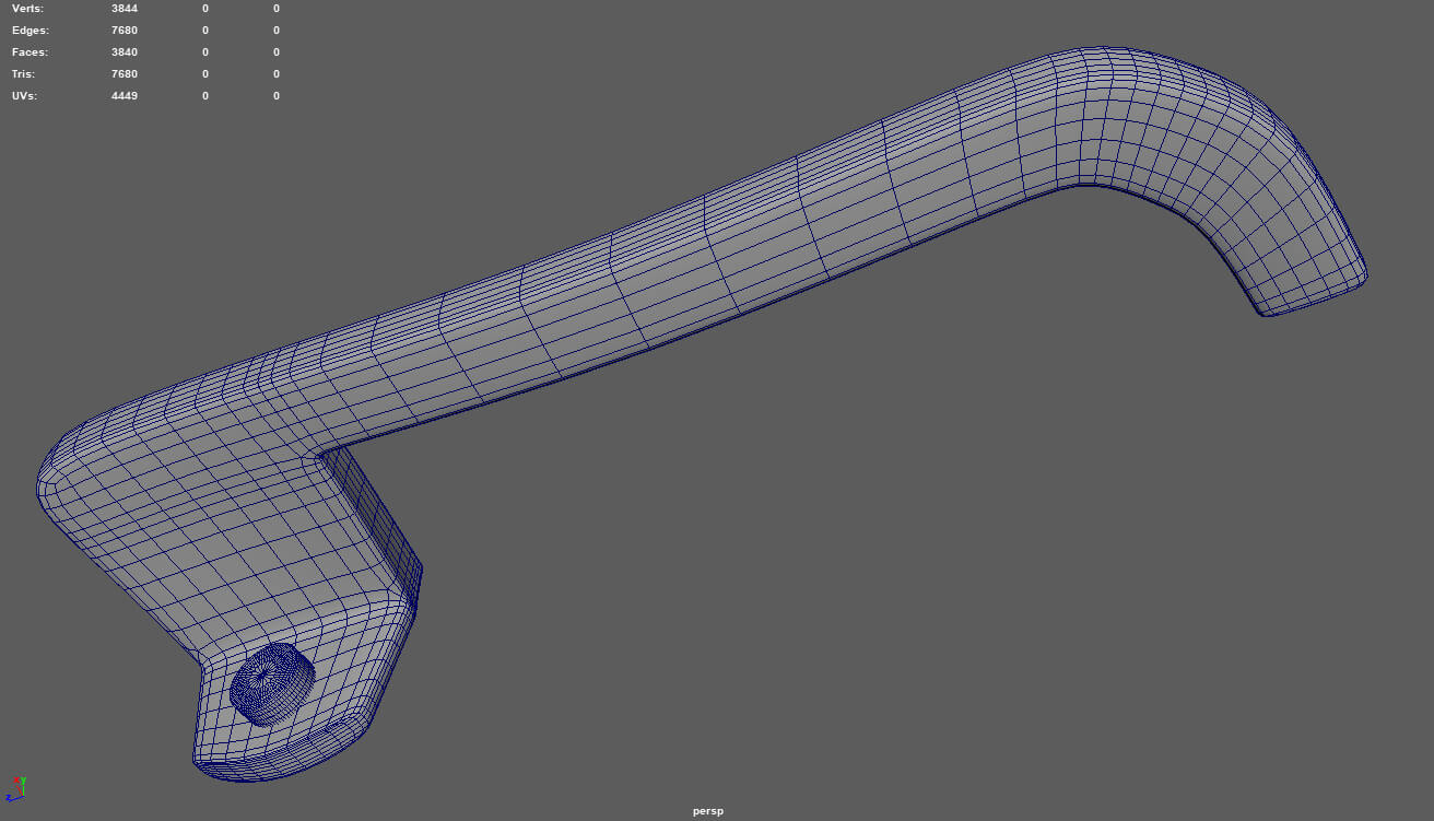 Car Door Handle 05 - 3D Model by ViperJr3D