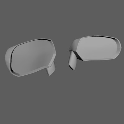 Car Mirror 02 - 3D Model by ViperJr3D