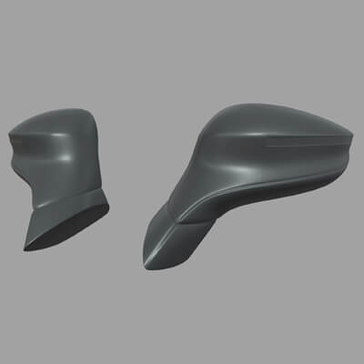 Car Mirror 023 - 3D Model by ViperJr3D