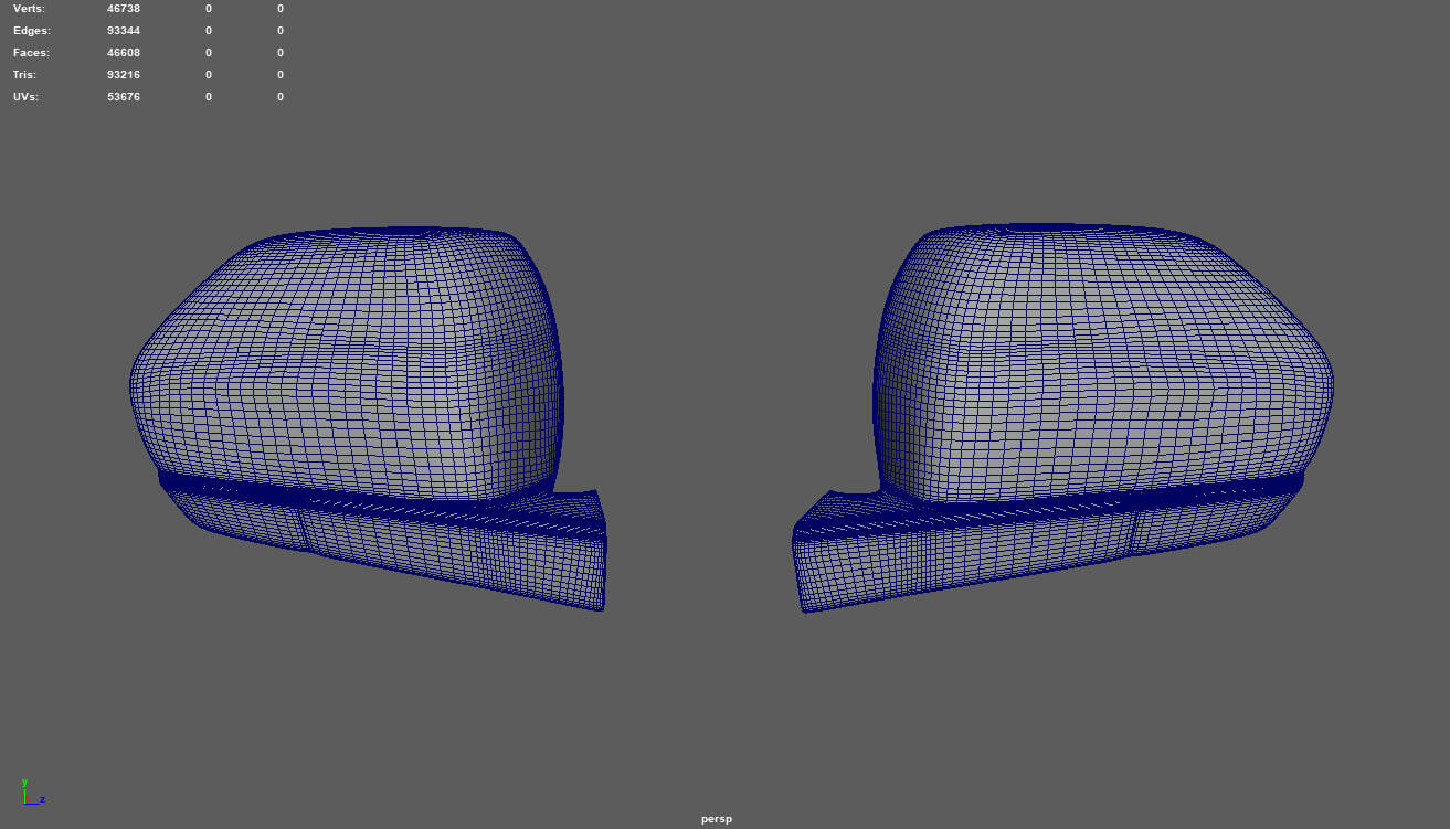 Car Mirror 07 - 3D Model by ViperJr3D