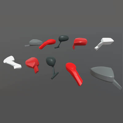 Car Mirror Pack 01 - 3D Model by ViperJr3D