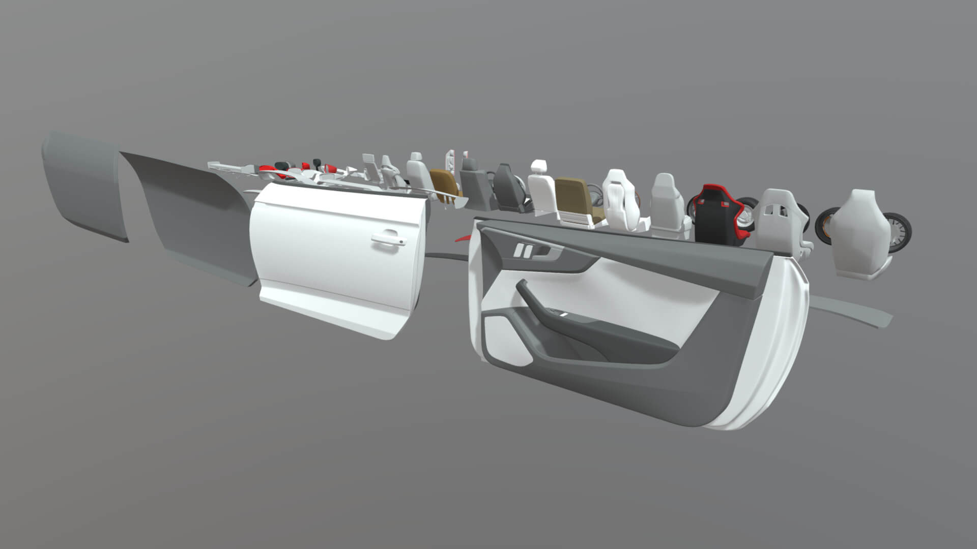 Car Parts Pack - 3D Model by ViperJr3D