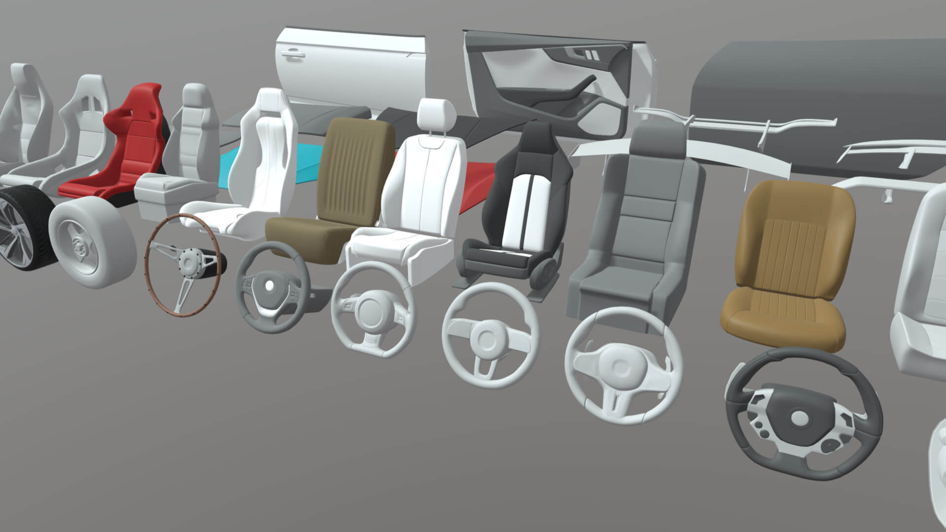 Car Parts Pack - 3D Model by ViperJr3D