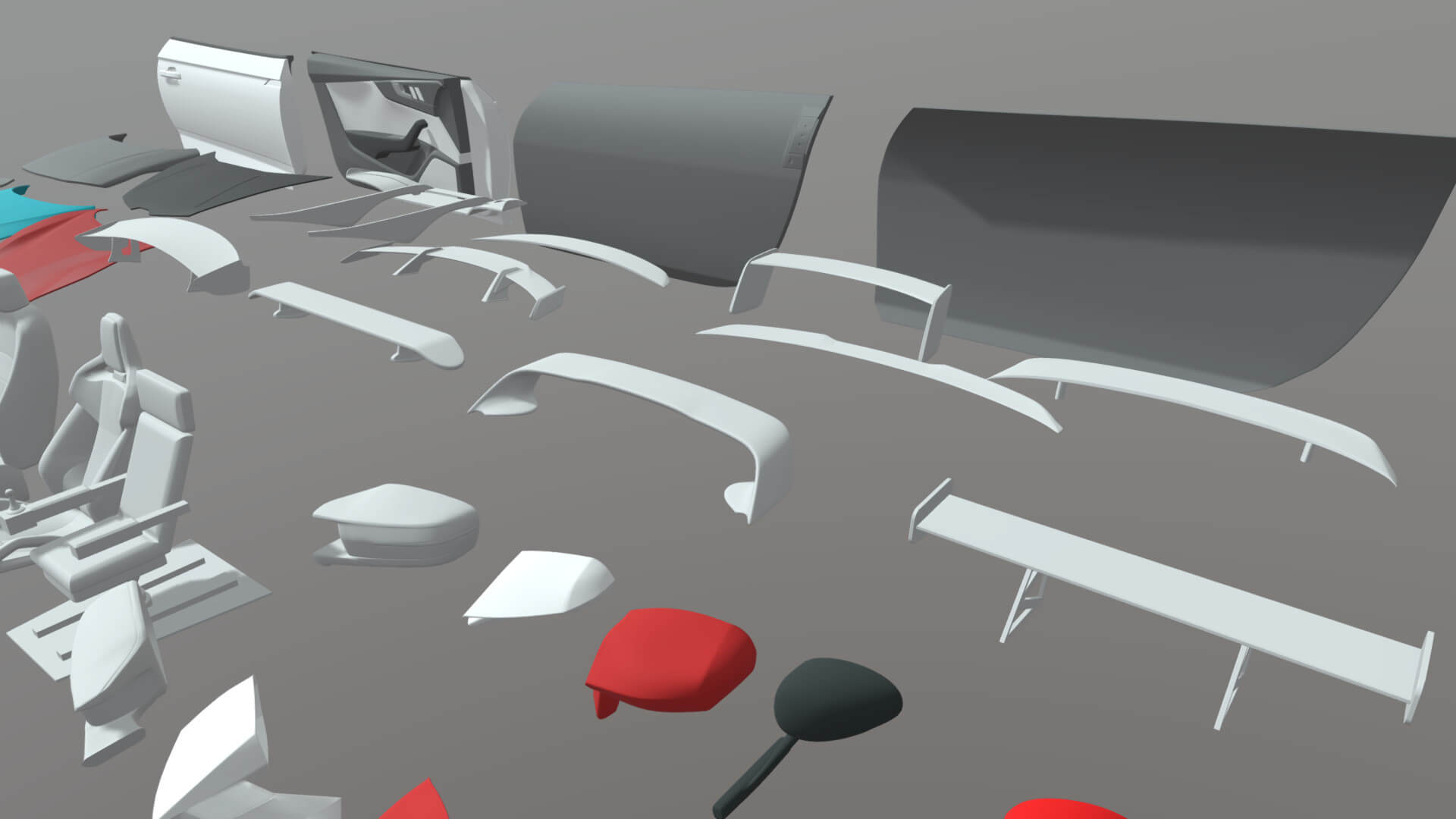 Car Parts Pack - 3D Model by ViperJr3D