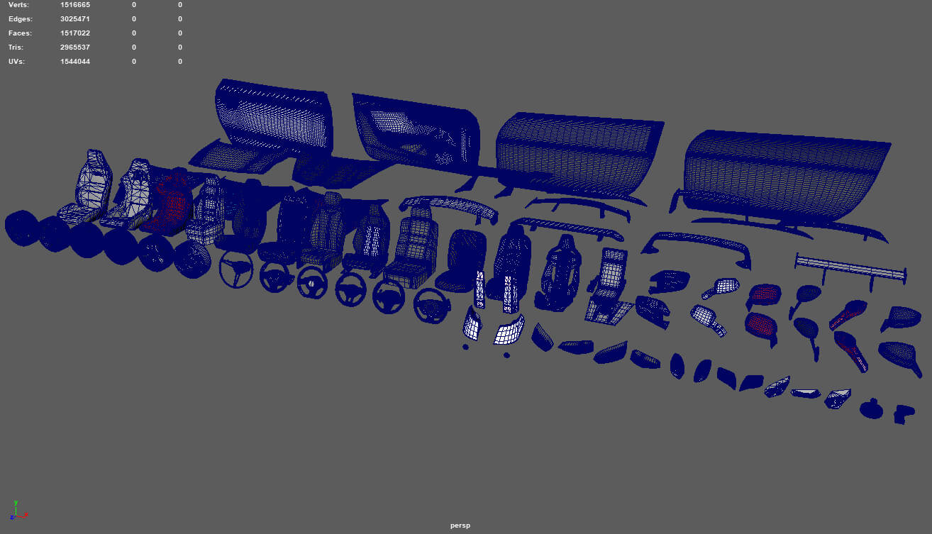 Car Parts Pack - 3D Model by ViperJr3D