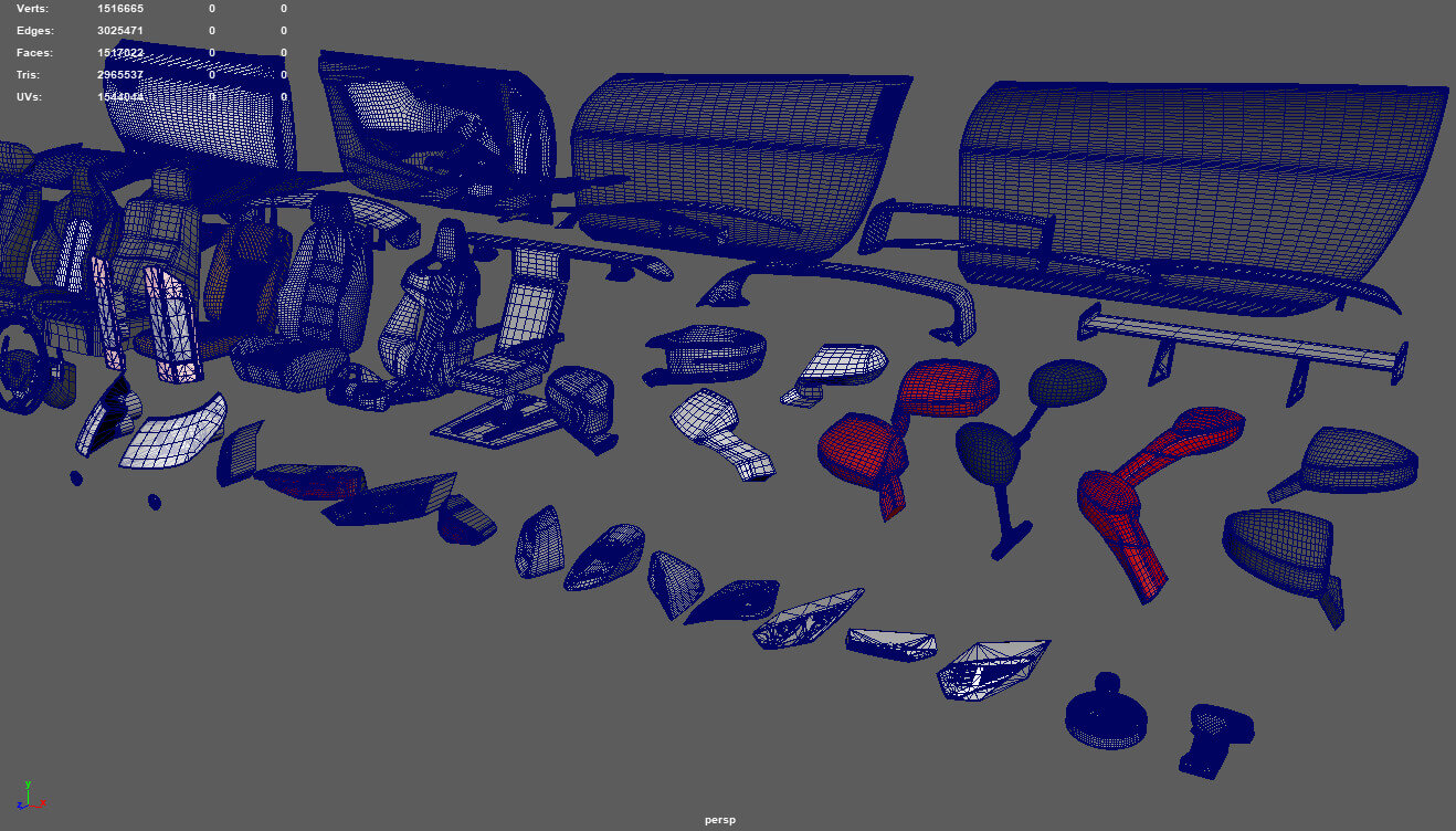 Car Parts Pack - 3D Model by ViperJr3D