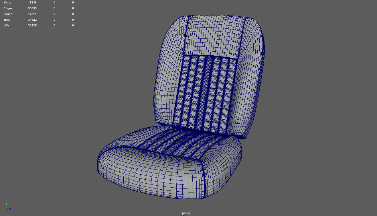 Car Seat 010 Concept - 3D Model by ViperJr3D