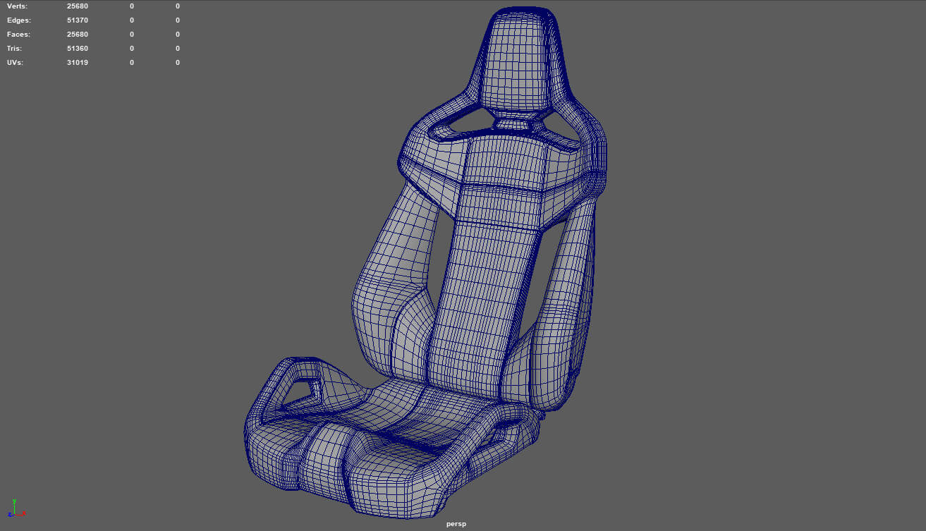 Car Seat 012 Concept - 3D Model by ViperJr3D