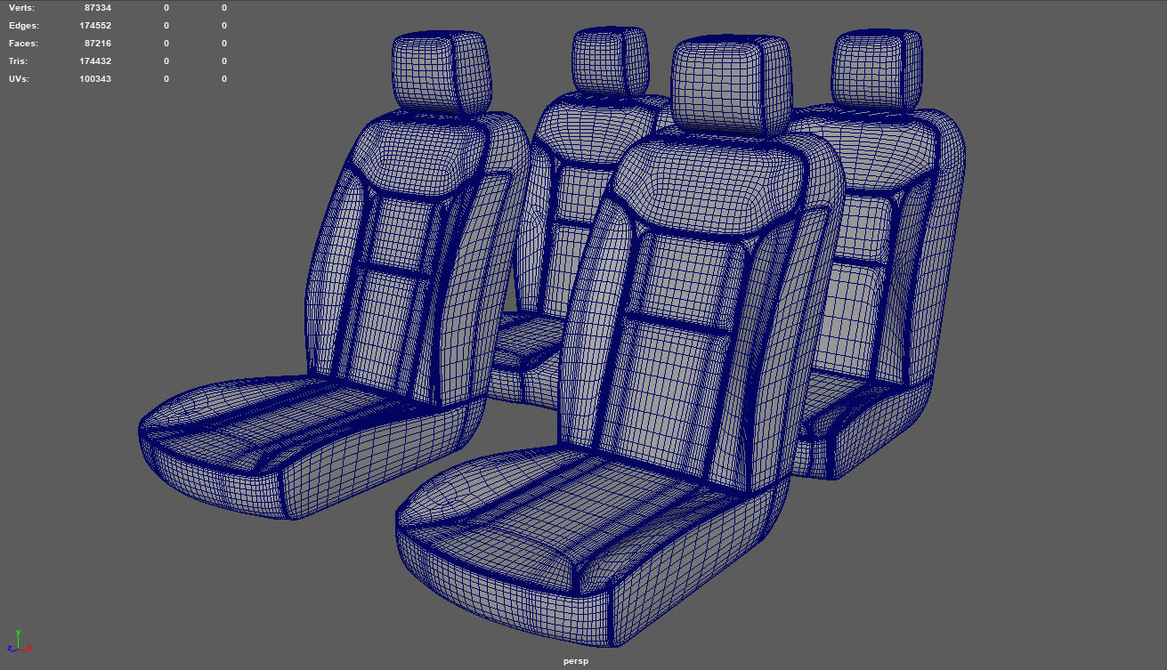 Car Seat 014 Concept - 3D Model by ViperJr3D