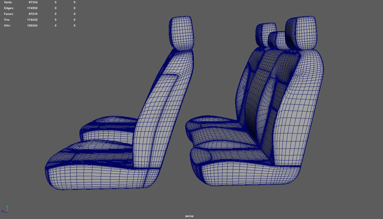 Car Seat 014 Concept - 3D Model by ViperJr3D