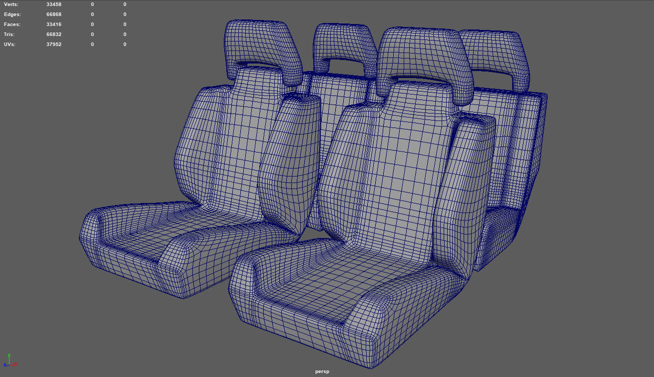 Car Seat 016 Concept - 3D Model by ViperJr3D