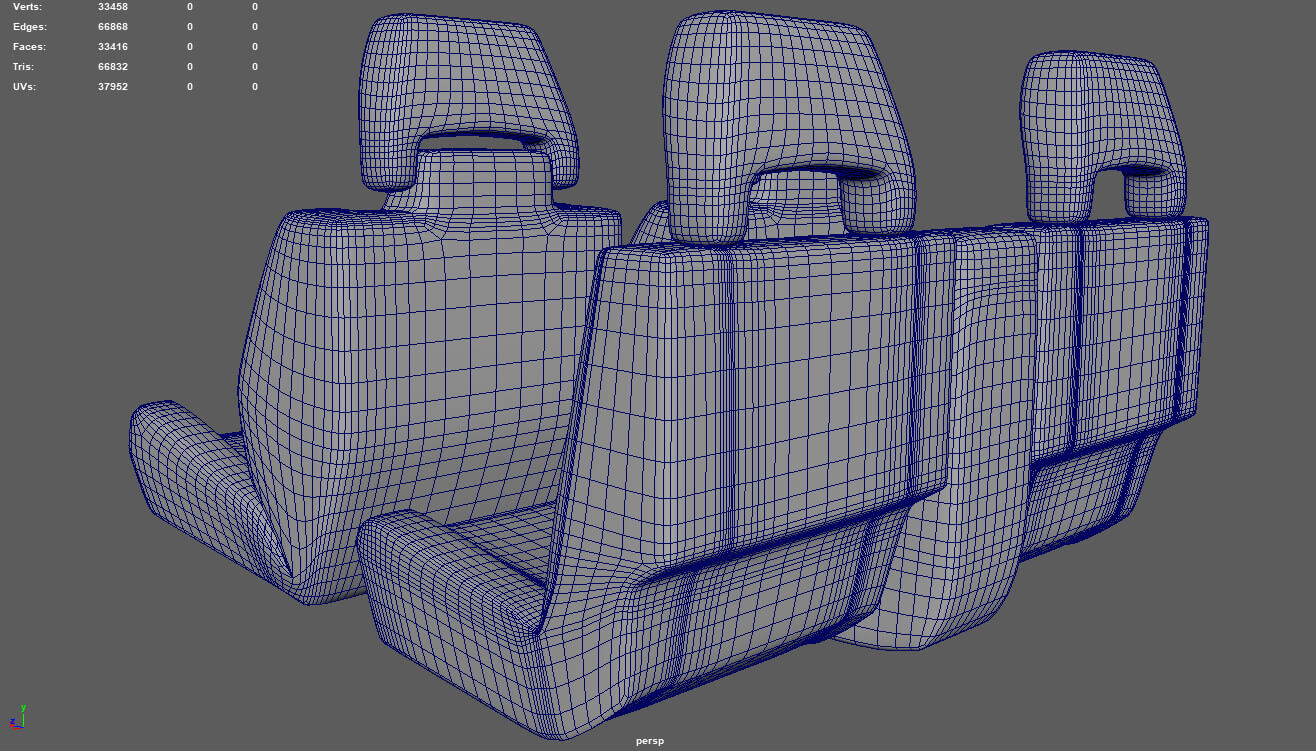 Car Seat 016 Concept - 3D Model by ViperJr3D