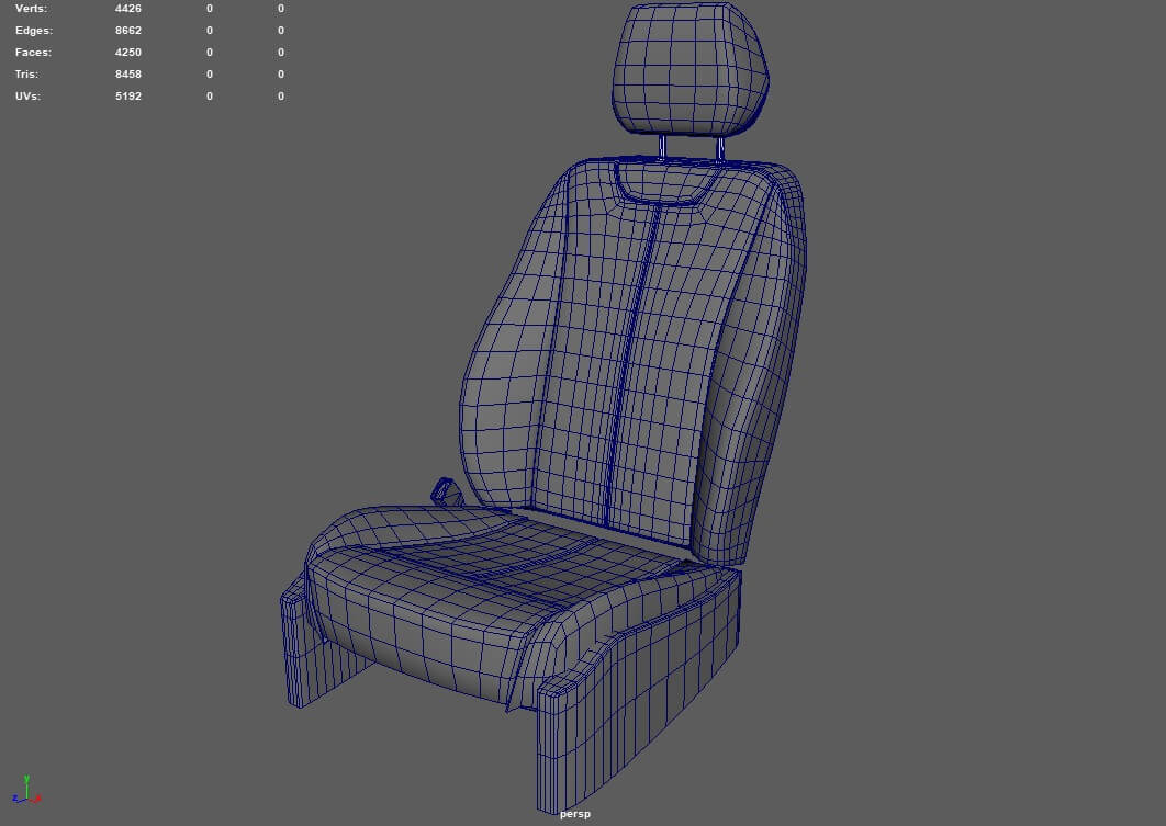 Car Seat 04 Concept - 3D Model by ViperJr3D