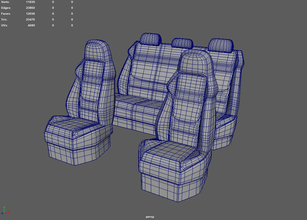 Car Seat 06 Concept - 3D Model by ViperJr3D
