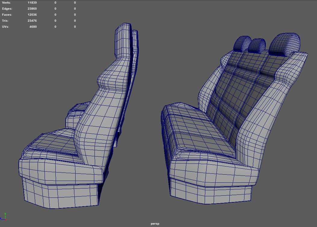 Car Seat 06 Concept - 3D Model by ViperJr3D